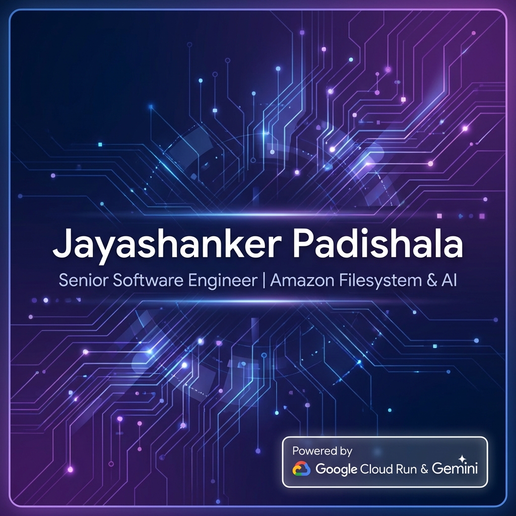 Jayashanker Padishala - Senior Software Engineer | AWS, Java, React